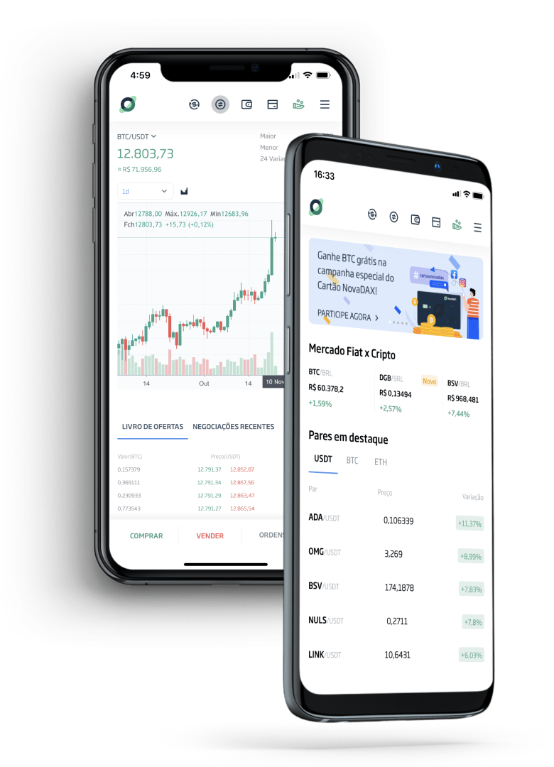 NovaDAX - Exchange de Criptomoedas: Bitcoin, Ethereum e mais